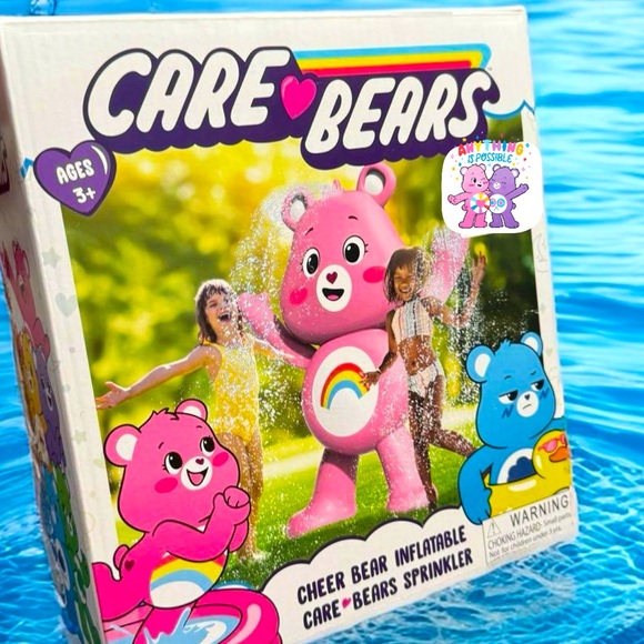 Care Bears | Swim | Care Bears Cheer Bear Inflatable Sprinklers Brand ...